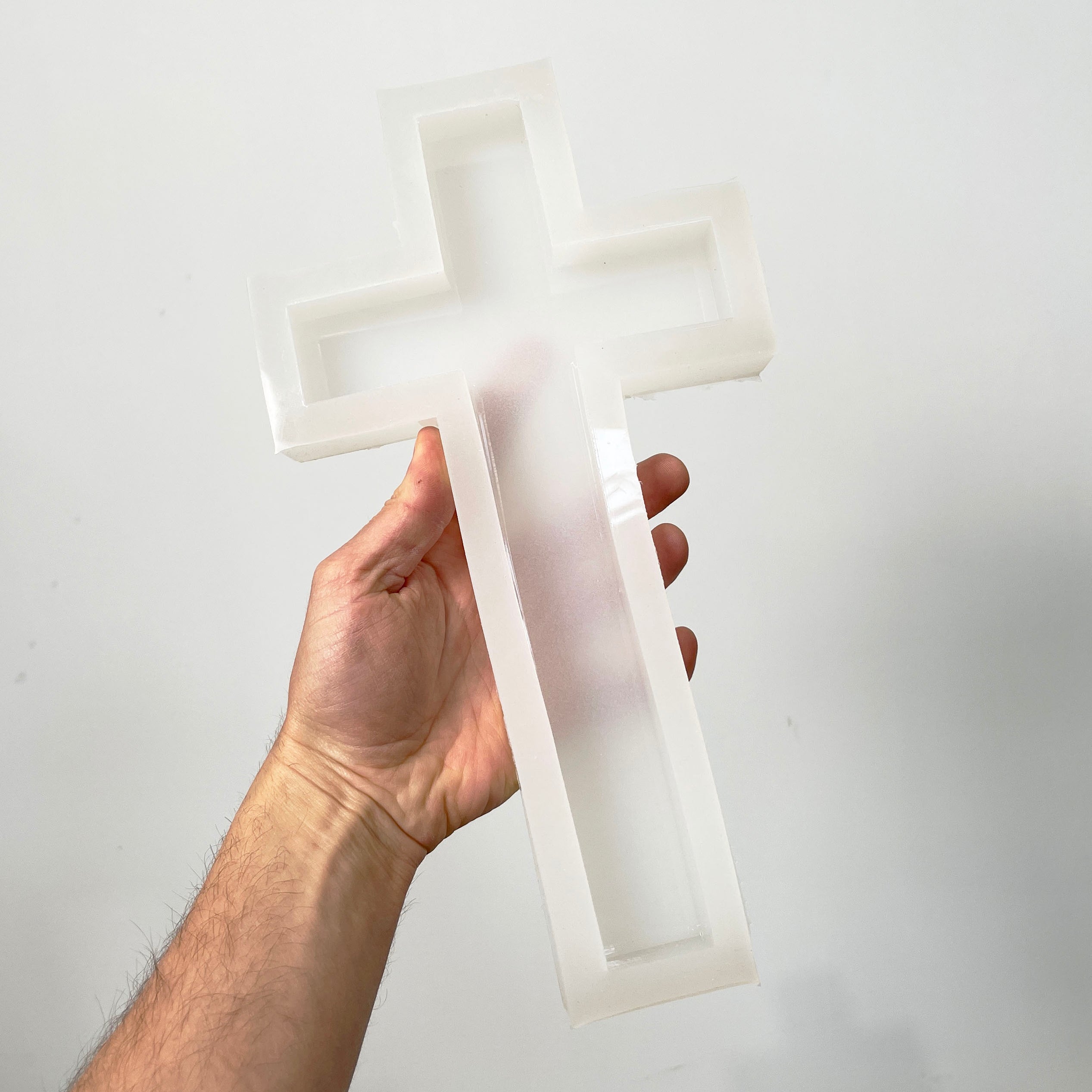 12x6x1" Cross Silicone Mold For Epoxy Resin - Medium Cross Mold ...