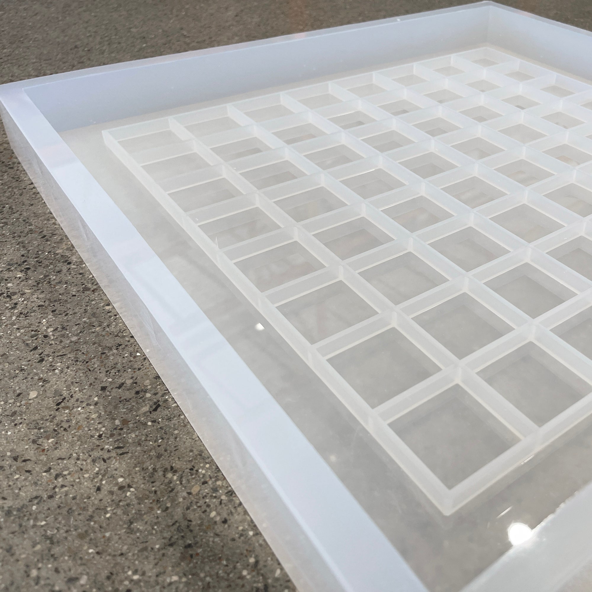 18x18x1.5" Full Size Deep Chess Board Silicone Mold With 1.75" Squares ...