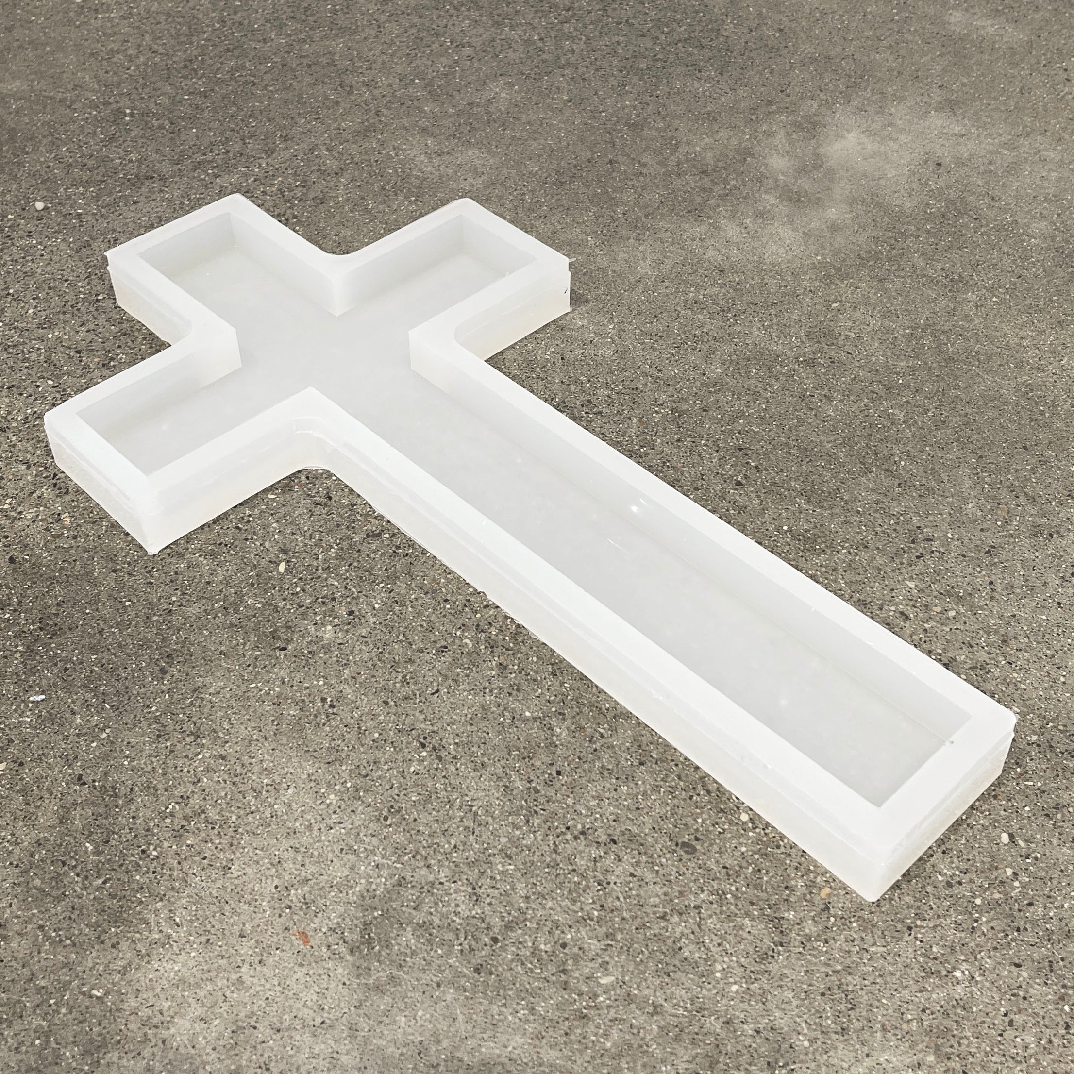 20x10x1" Cross Silicone Mold For Epoxy Resin - Large Cross Mold ...