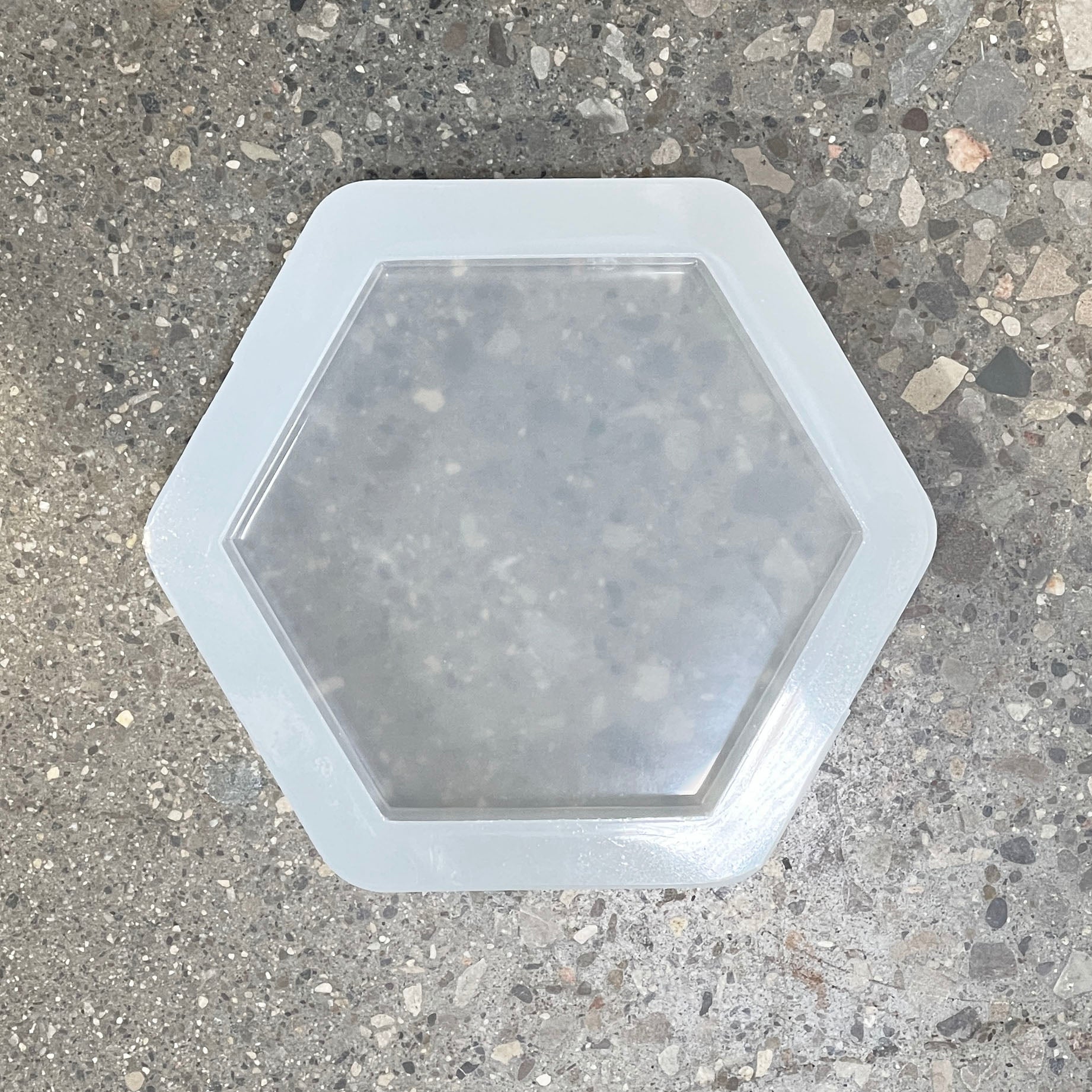 5.75x5x1.5" Hexagon Silicone Mold For Epoxy Resin - Deep Casting Mold ...