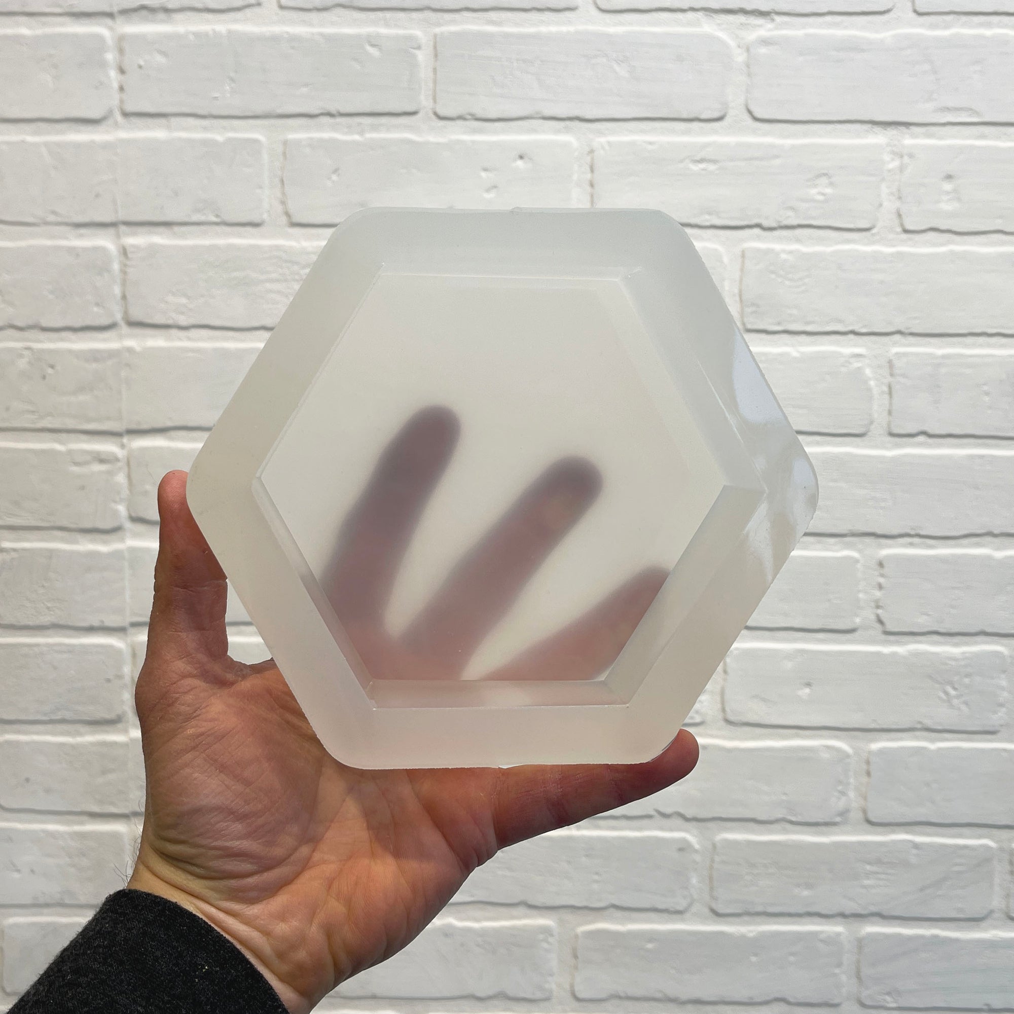 5.75x5x1.5" Hexagon Silicone Mold For Epoxy Resin - Deep Casting Mold ...