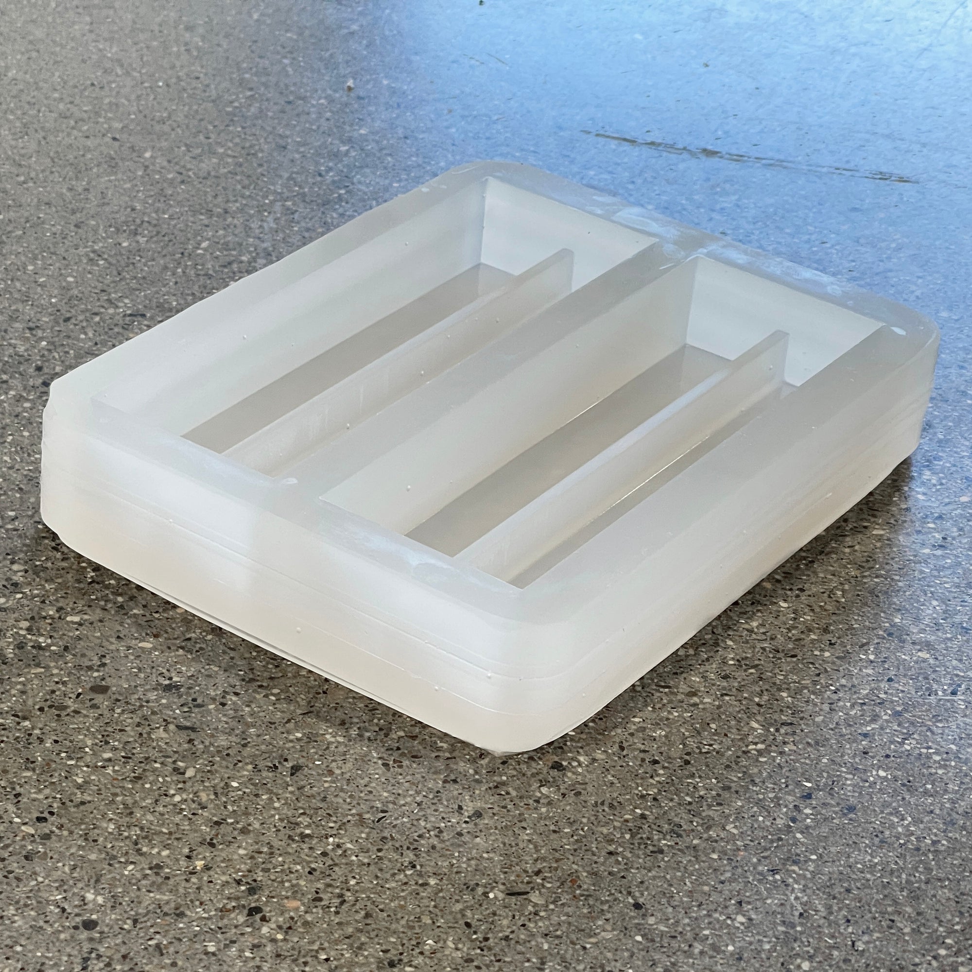 6x2x1" Dual Block Stand Mold For Epoxy Resin - Business Cards, Sign Or ...