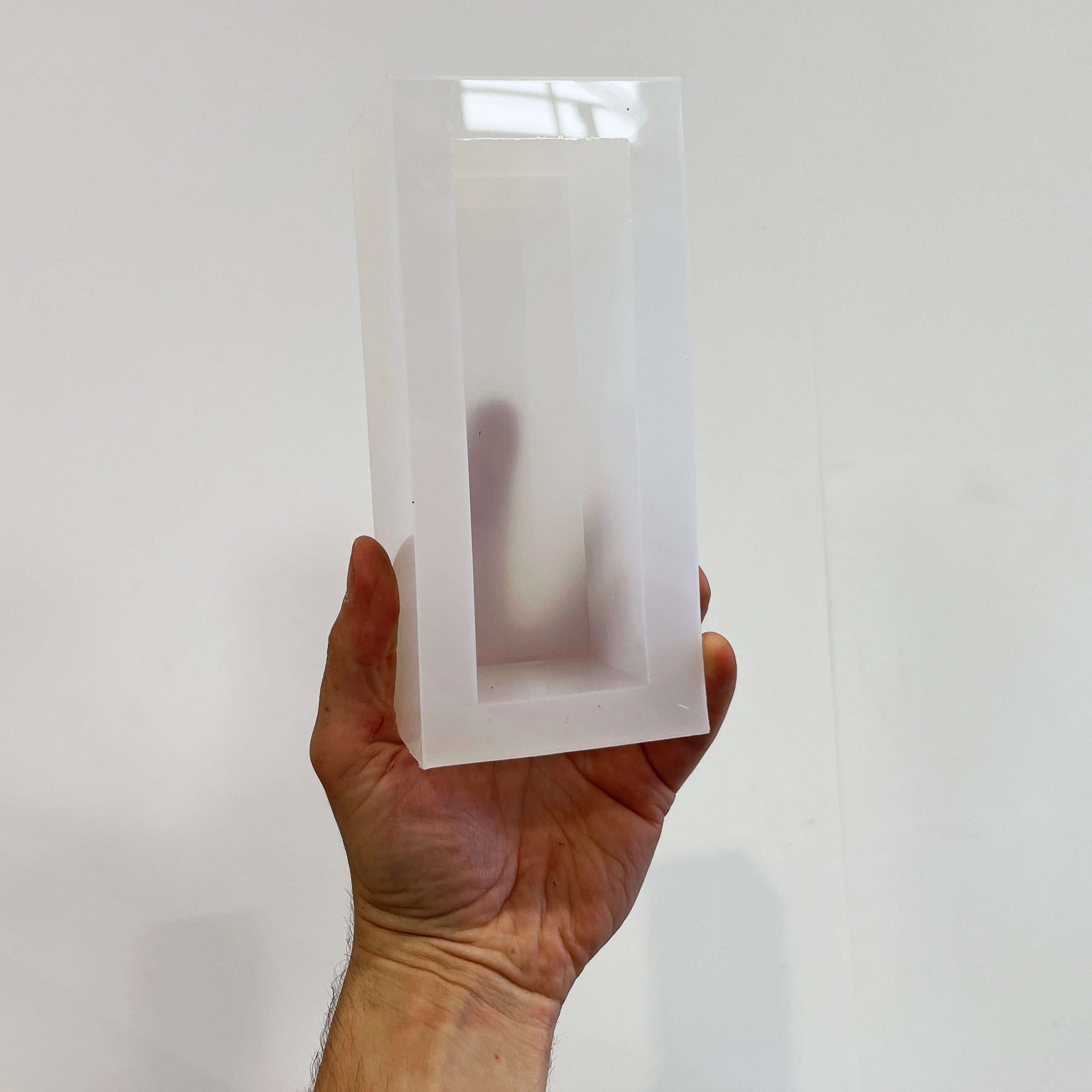 6x2x2" Knife Handle Block Silicone Mold For Epoxy Resin - 6" Square Co ...