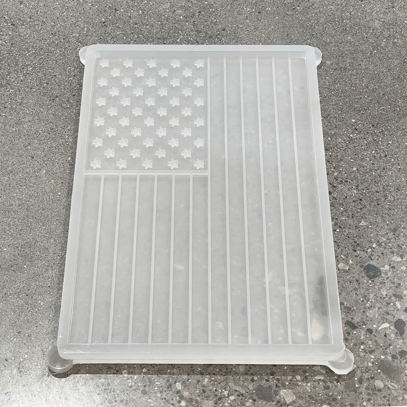 Small American Flag Mold - 16x10x0.5" - USA Flag Silicone Mold ...
