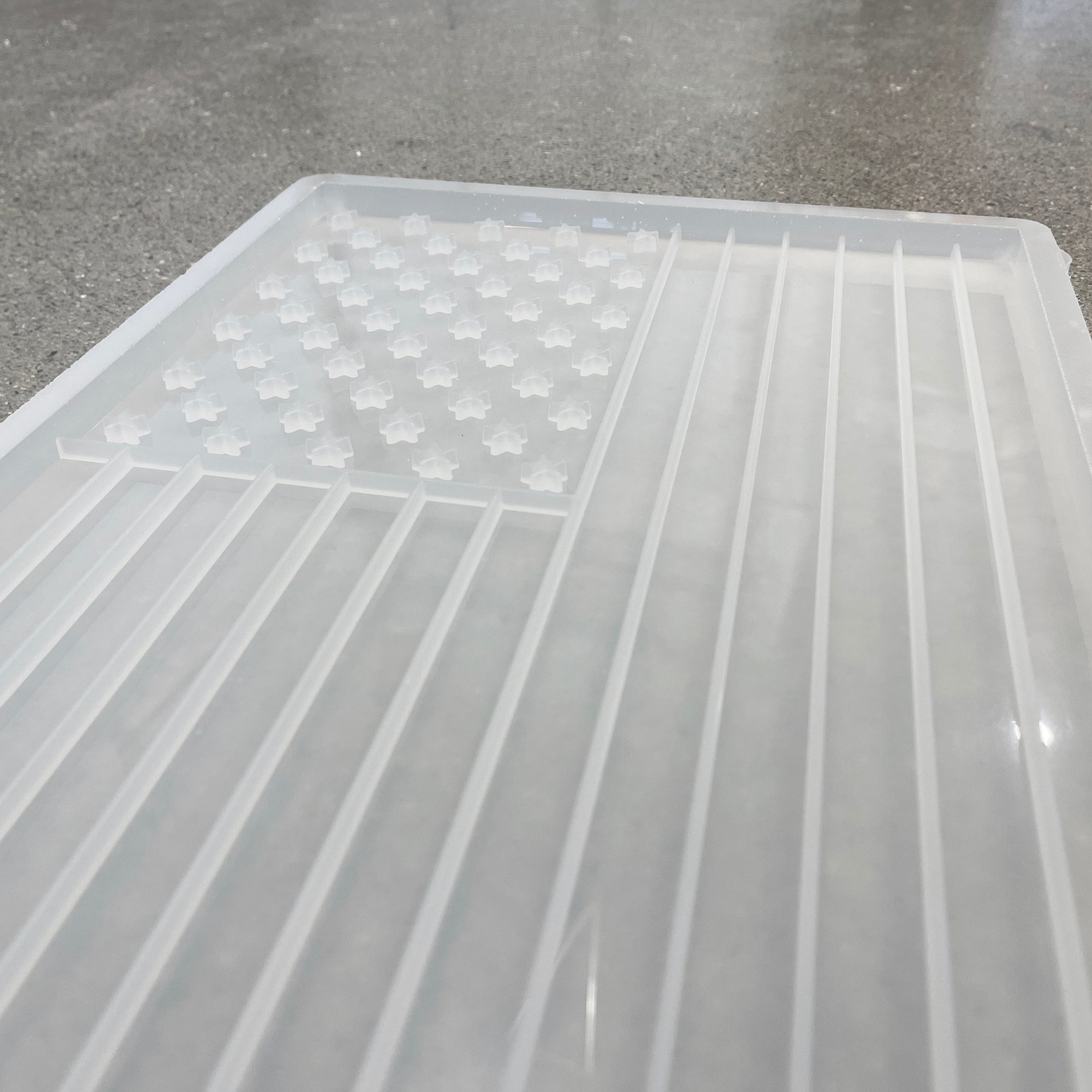 Small American Flag Mold - 16x10x0.5" - USA Flag Silicone Mold ...