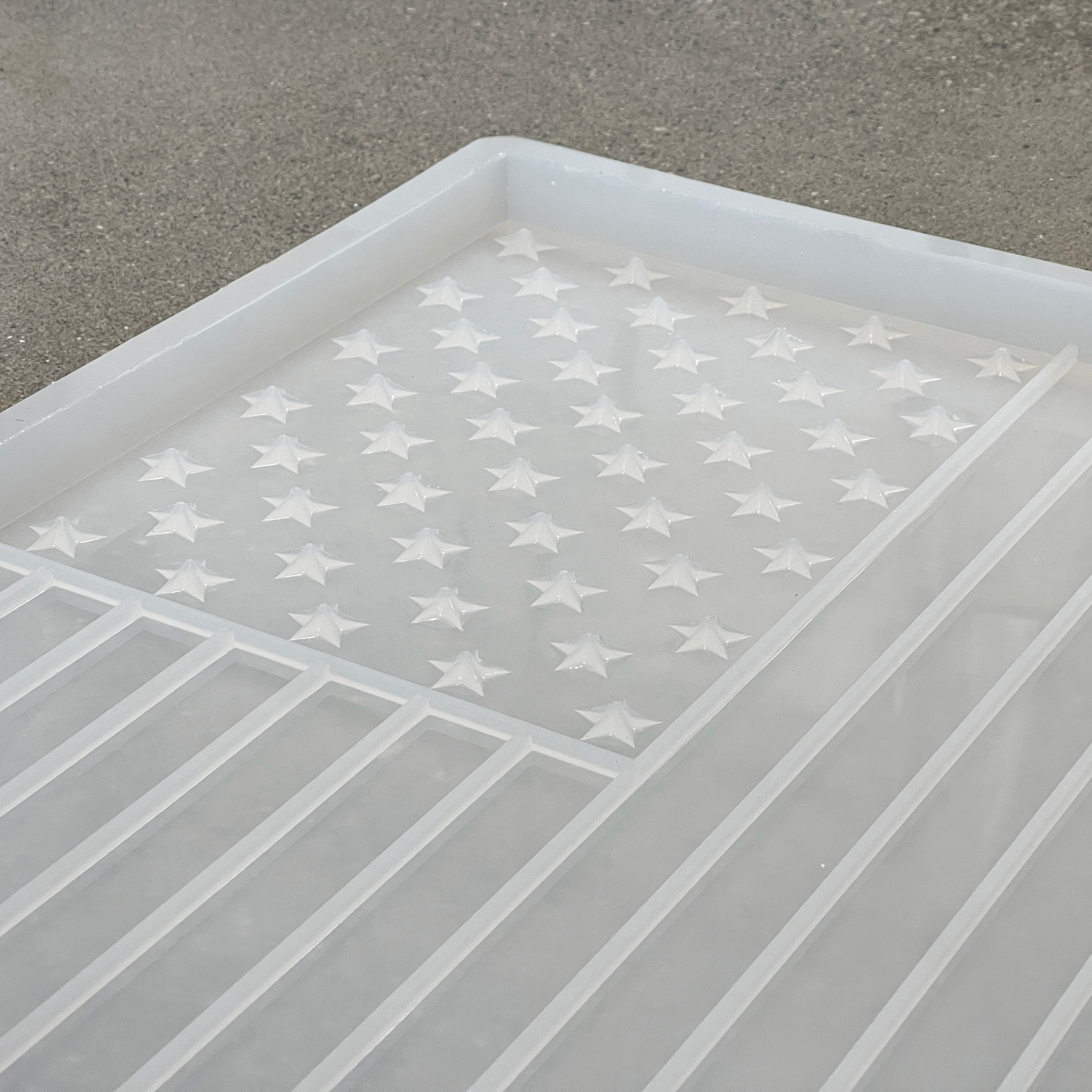 Large American Flag Mold - 24x15x1" - USA Flag Silicone Mold — Crafted ...