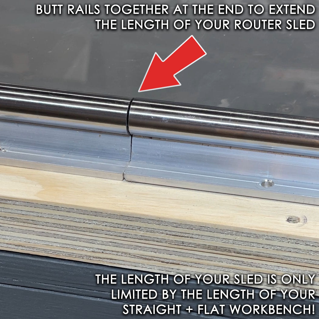 48" Linear Rails For Router Sled – Crafted Elements