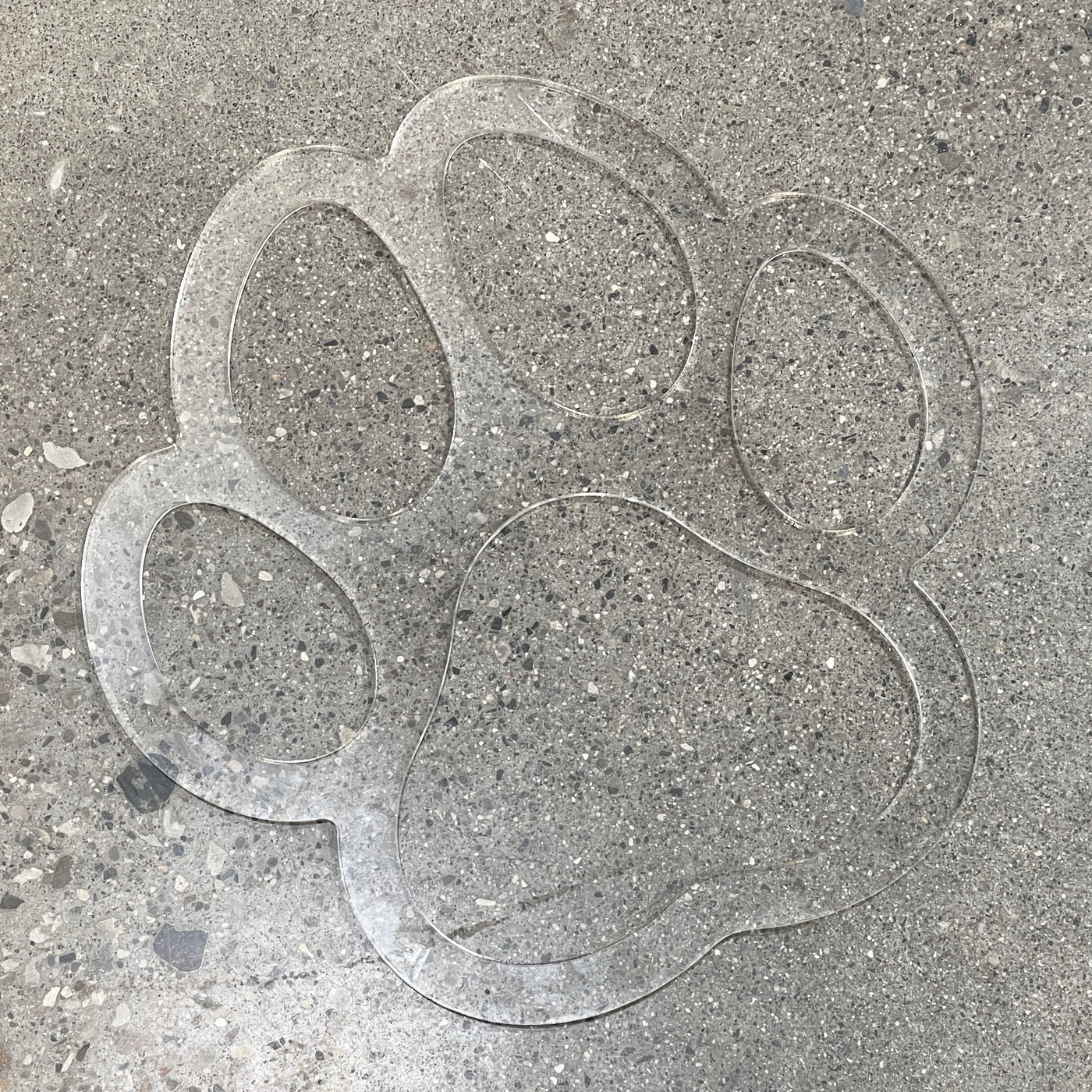 Dog Paw Print Tray / Inlay Acrylic Router Template — Crafted Elements