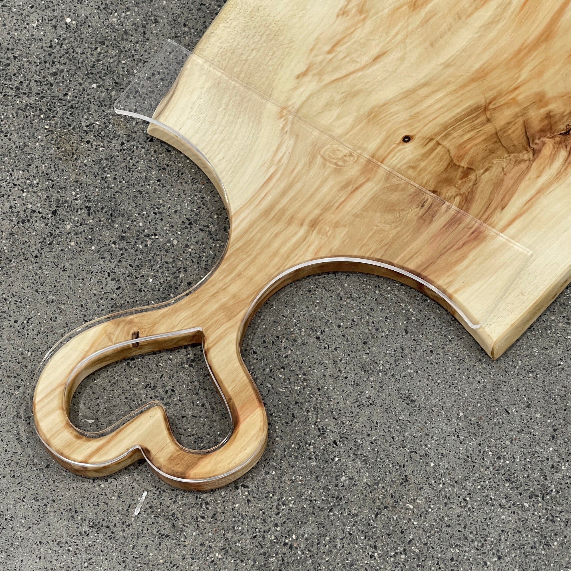 Dali Heart Handle Acrylic Router Template – Crafted Elements