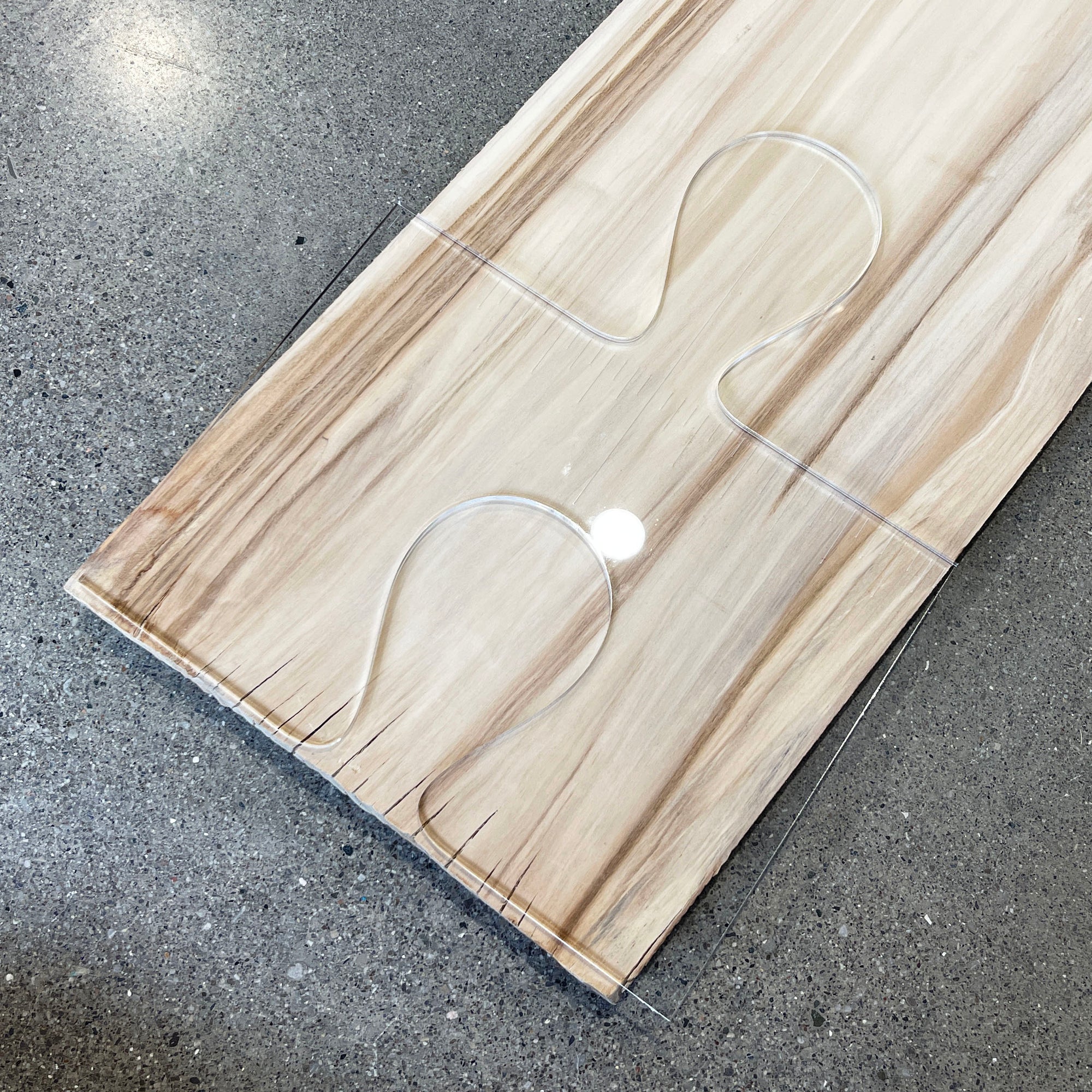 Interlocking Board Handle 1 Acrylic Router Template – Crafted Elements