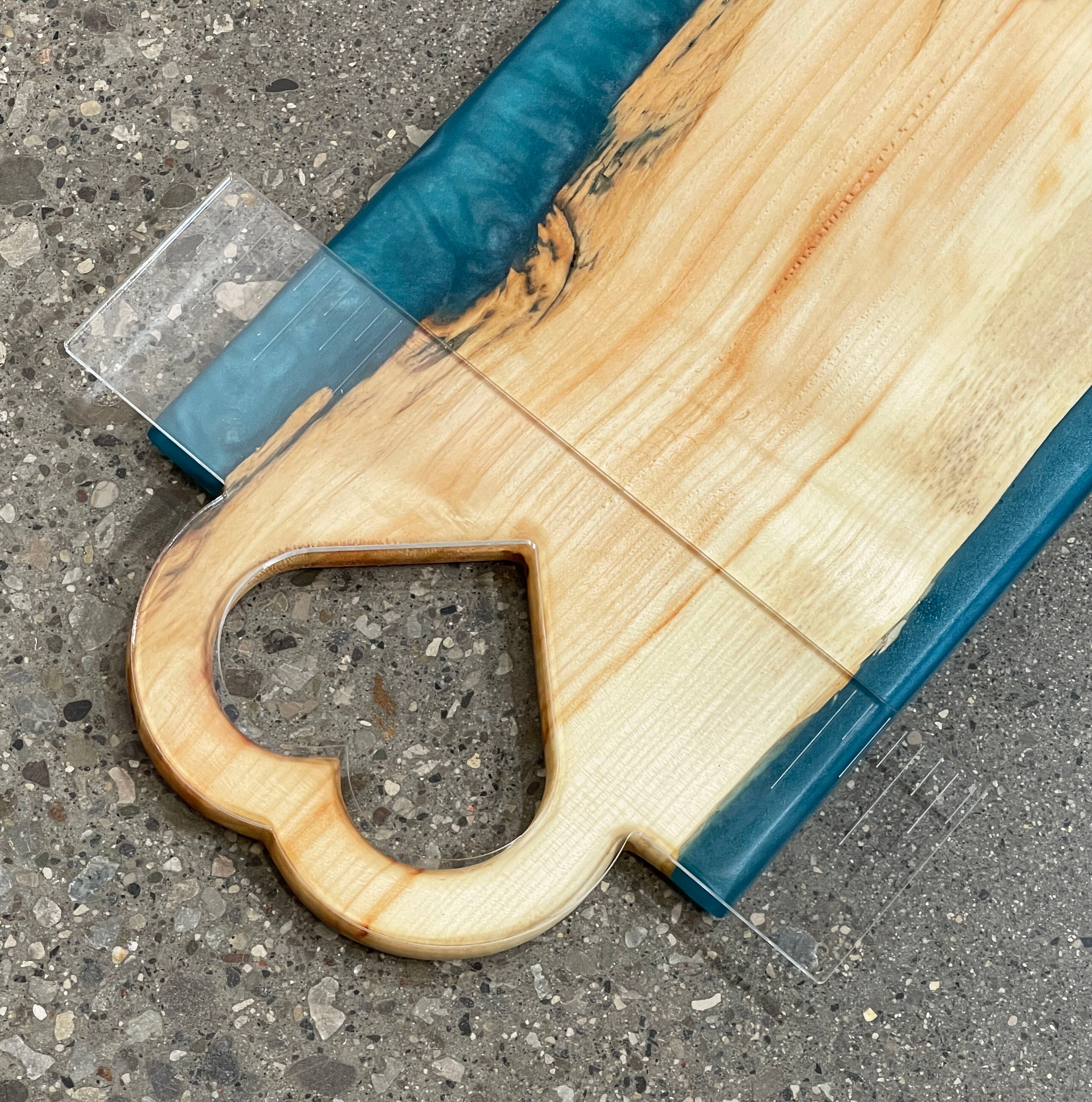 Heart Grip Handle Acrylic Router Template — Crafted Elements
