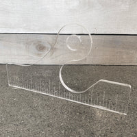 Offset Round Handle 1 Acrylic Router Template – Crafted Elements