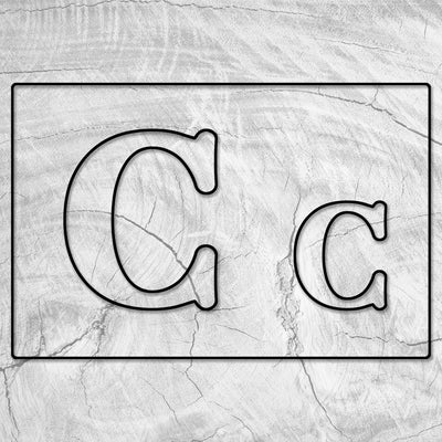 Dual 3" and 5" Letter Acrylic Router Template - Alphabet Inlay Templat ...