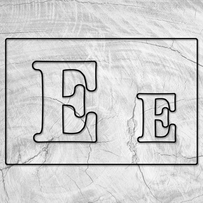 Dual 3" and 5" Letter Acrylic Router Template - Alphabet Inlay Templat ...