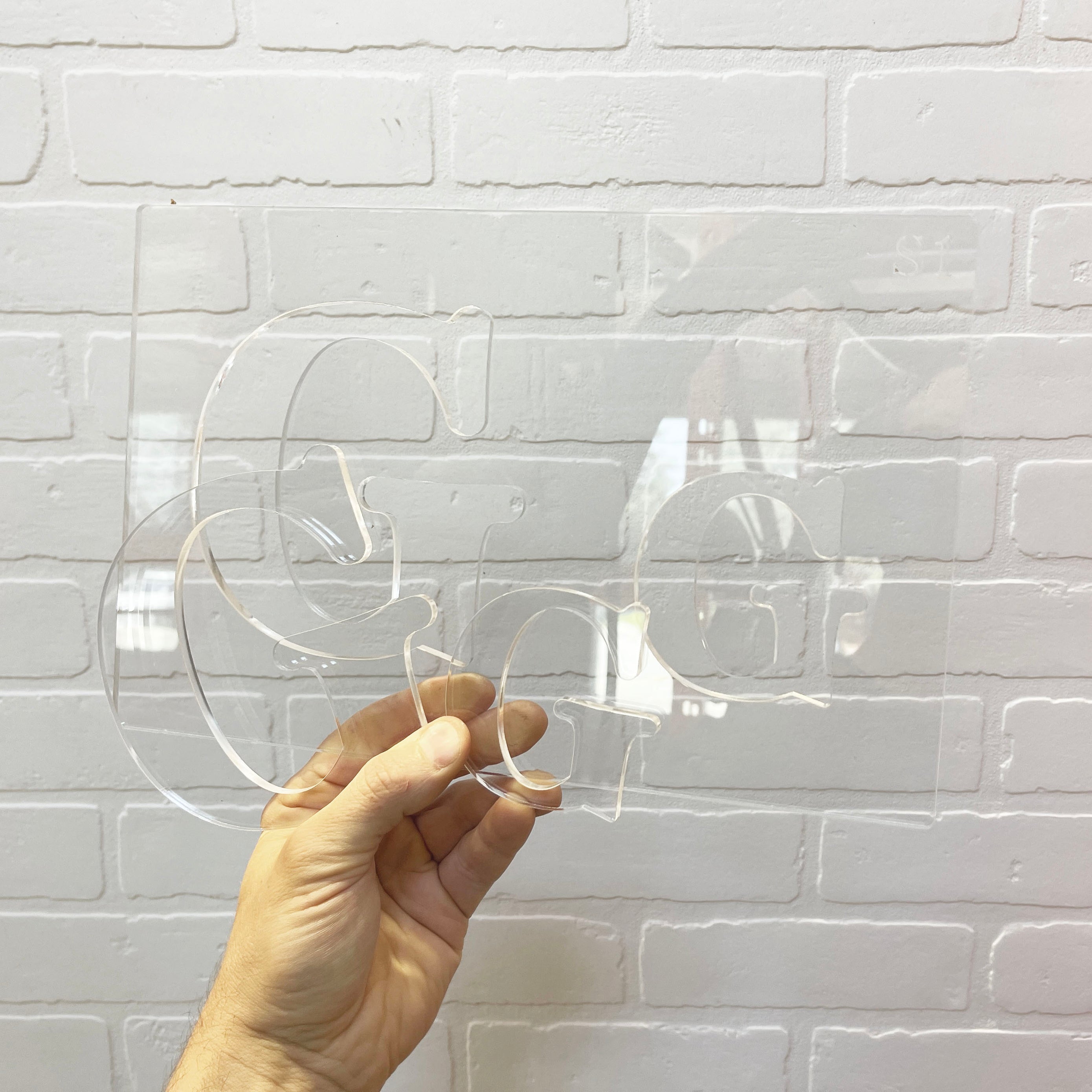 Dual 3" and 5" Letter Acrylic Router Template - Alphabet Inlay Templat ...