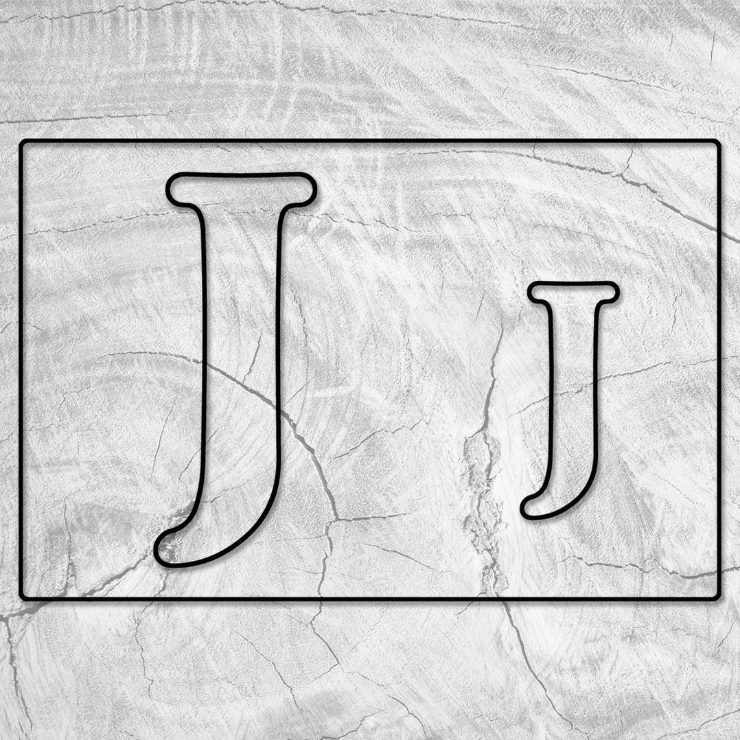 Dual 3" and 5" Letter Acrylic Router Template - Alphabet Inlay Templat ...