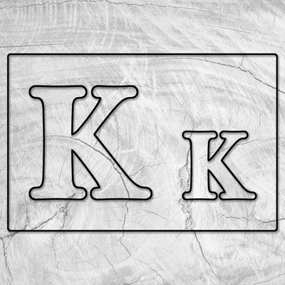 Dual 3" and 5" Letter Acrylic Router Template - Alphabet Inlay Templat ...