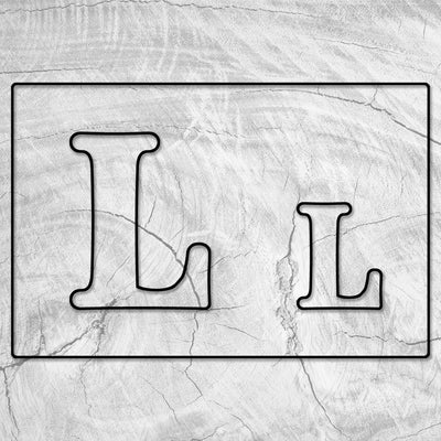 Dual 3" and 5" Letter Acrylic Router Template - Alphabet Inlay Templat ...