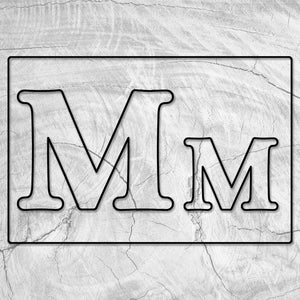 Dual 3" and 5" Letter Acrylic Router Template - Alphabet Inlay Templat ...