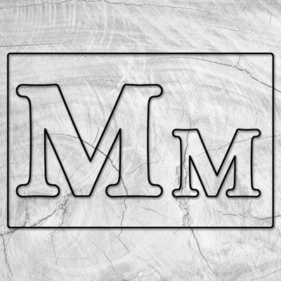 Dual 3" and 5" Letter Acrylic Router Template - Alphabet Inlay Templat ...