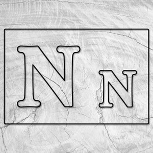 Dual 3" and 5" Letter Acrylic Router Template - Alphabet Inlay Templat ...