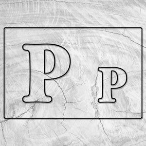 Dual 3" and 5" Letter Acrylic Router Template - Alphabet Inlay Templat ...