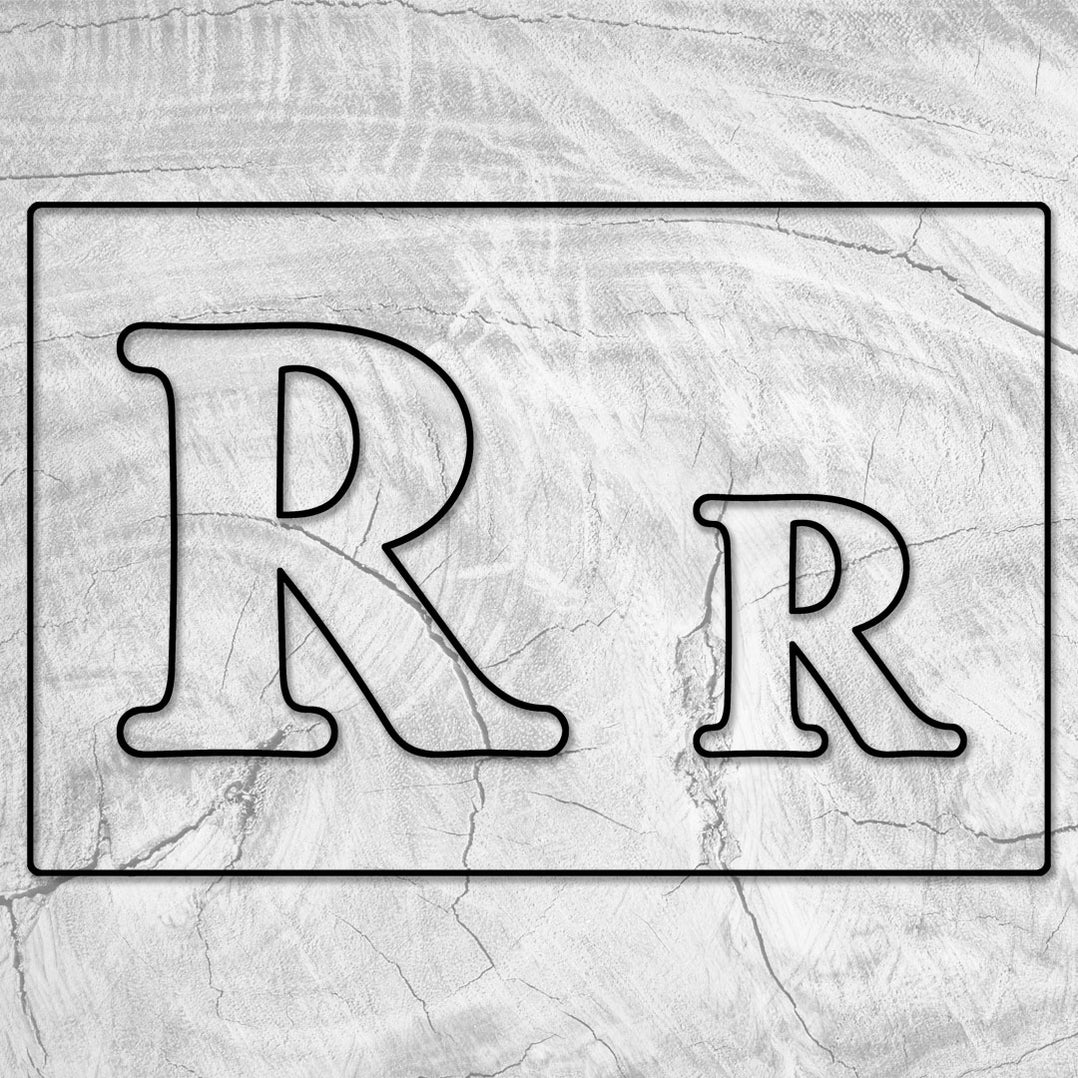 Dual 3" and 5" Letter Acrylic Router Template - Alphabet Inlay Templat ...