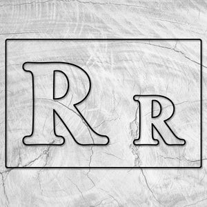 Dual 3" and 5" Letter Acrylic Router Template - Alphabet Inlay Templat ...