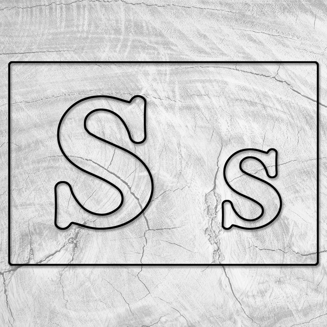 Dual 3" and 5" Letter Acrylic Router Template - Alphabet Inlay Templat ...