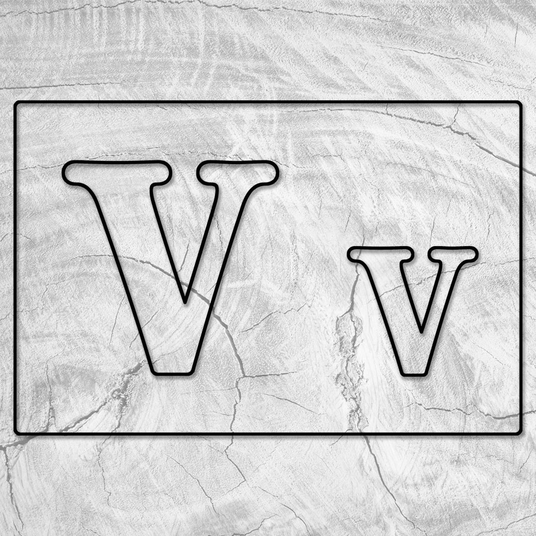 Dual 3" and 5" Letter Acrylic Router Template - Alphabet Inlay Templat ...