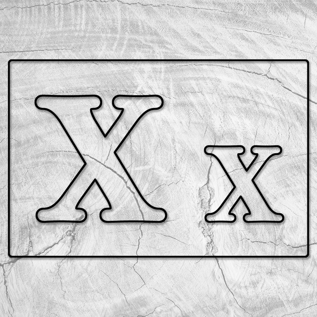 Dual 3" and 5" Letter Acrylic Router Template - Alphabet Inlay Templat ...