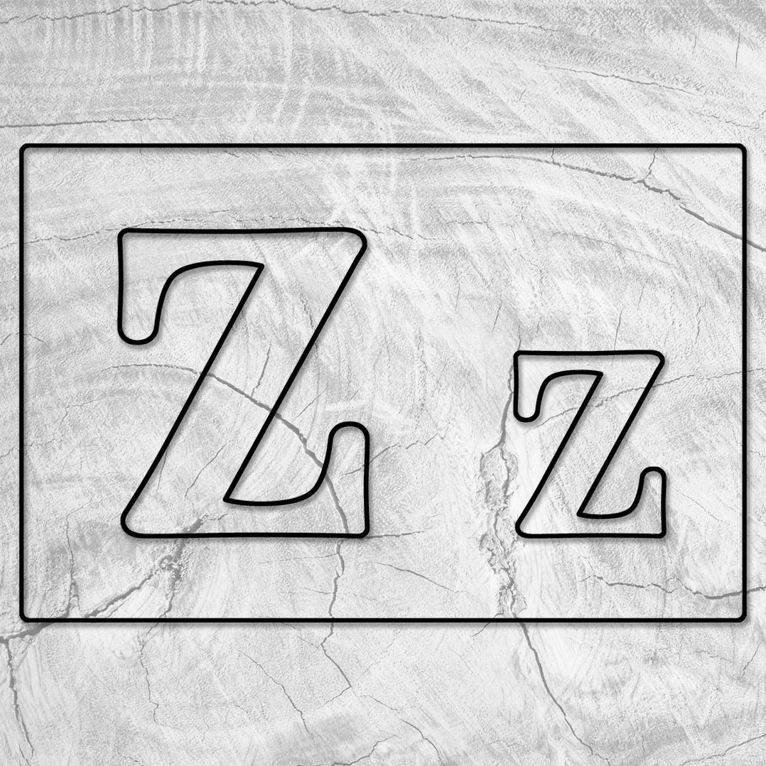 Dual 3" and 5" Letter Acrylic Router Template - Alphabet Inlay Templat ...