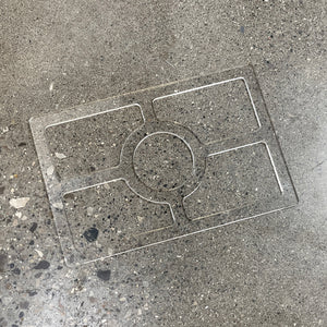 11.75x7.75 Five Pocket Tray 02 Acrylic Router Template – Crafted Elements