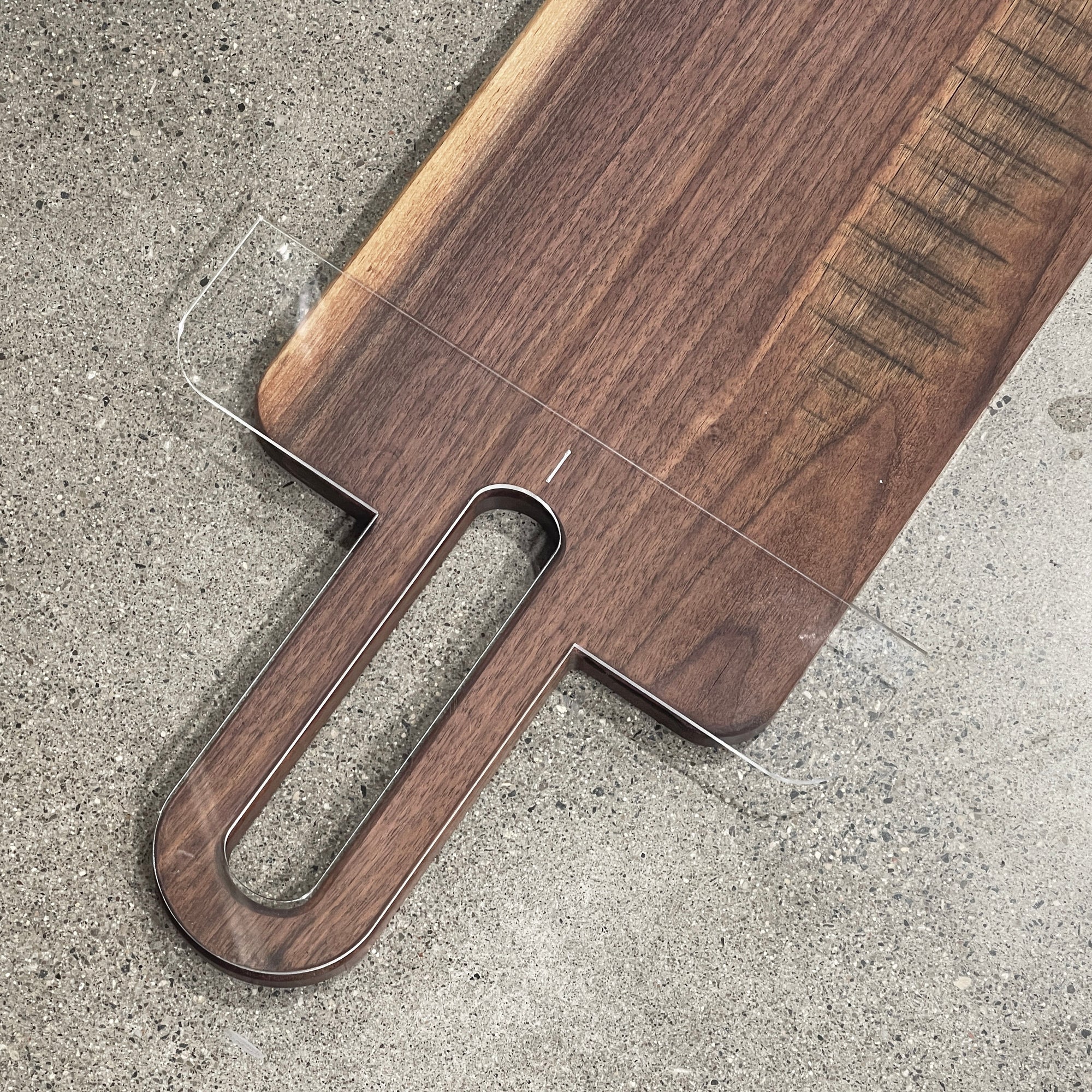 Trombone Handle Acrylic Router Template – Crafted Elements