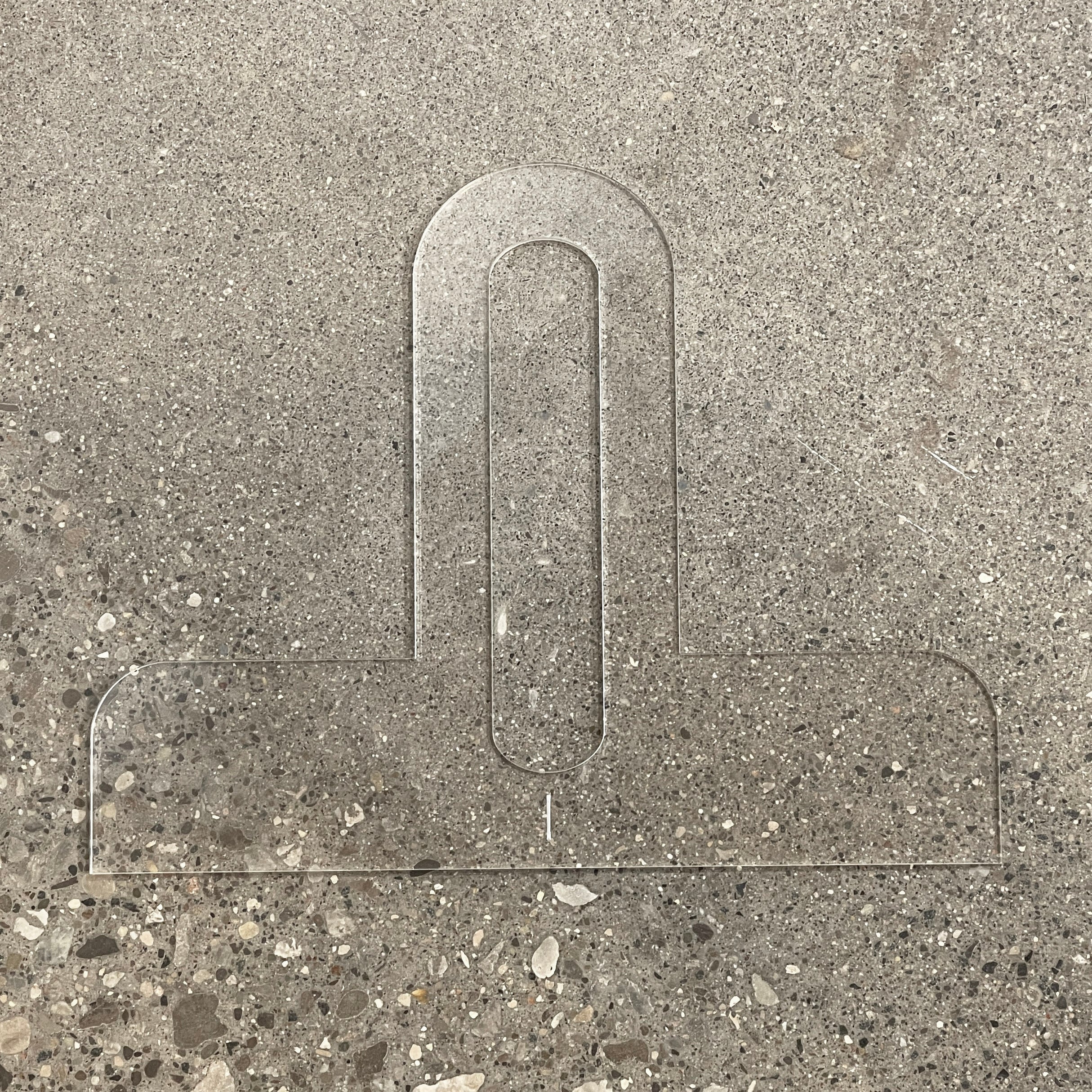 Trombone Handle Acrylic Router Template — Crafted Elements