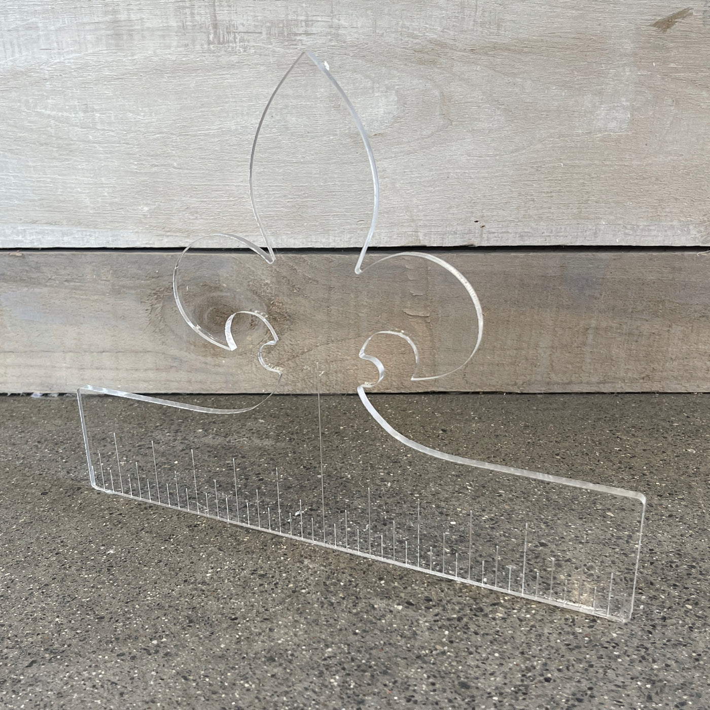 Fleur-De-Lis Handle Acrylic Router Template — Crafted Elements
