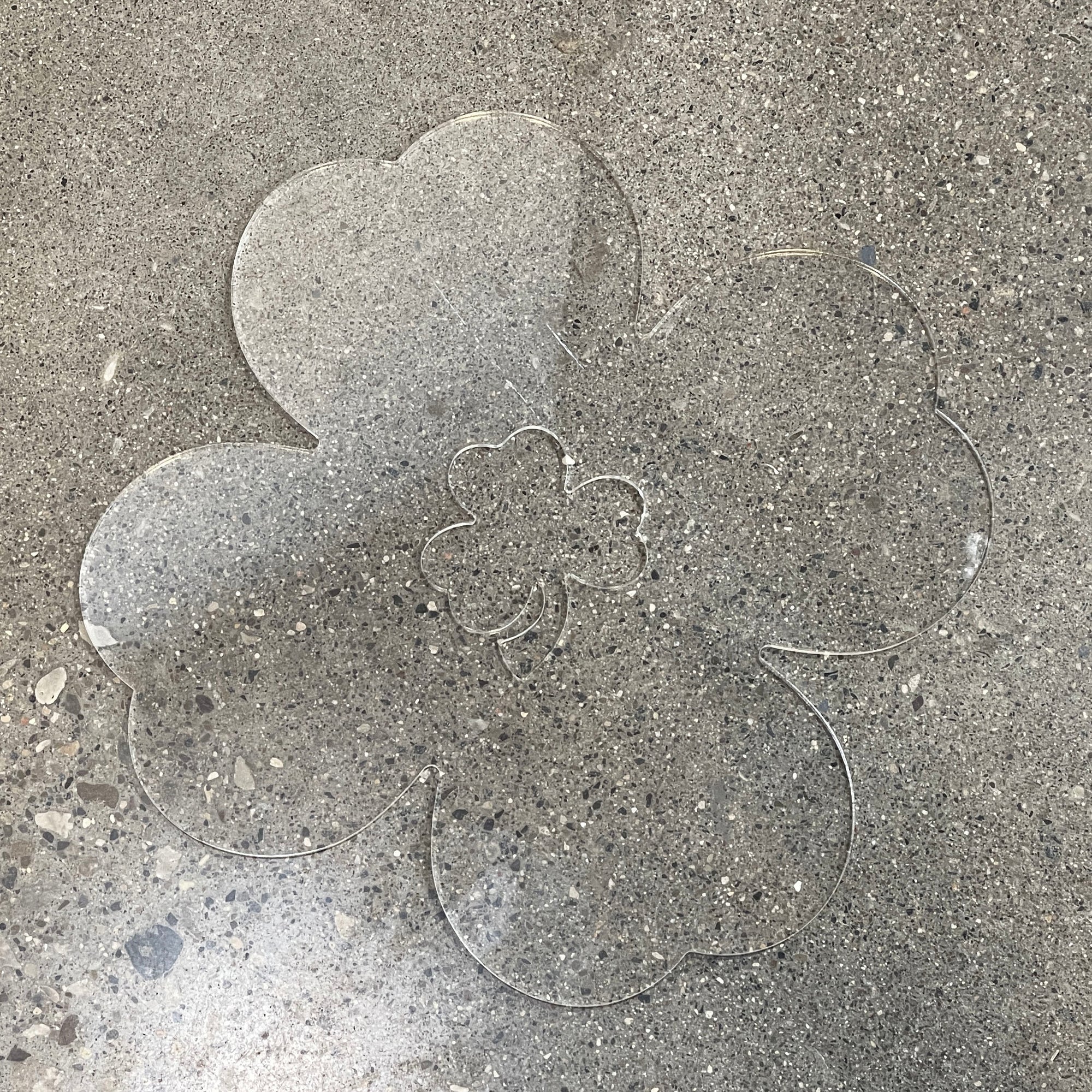 12.0x12.0" 4 Leaf Clover Shamrock + Inlay Acrylic Router Template ...