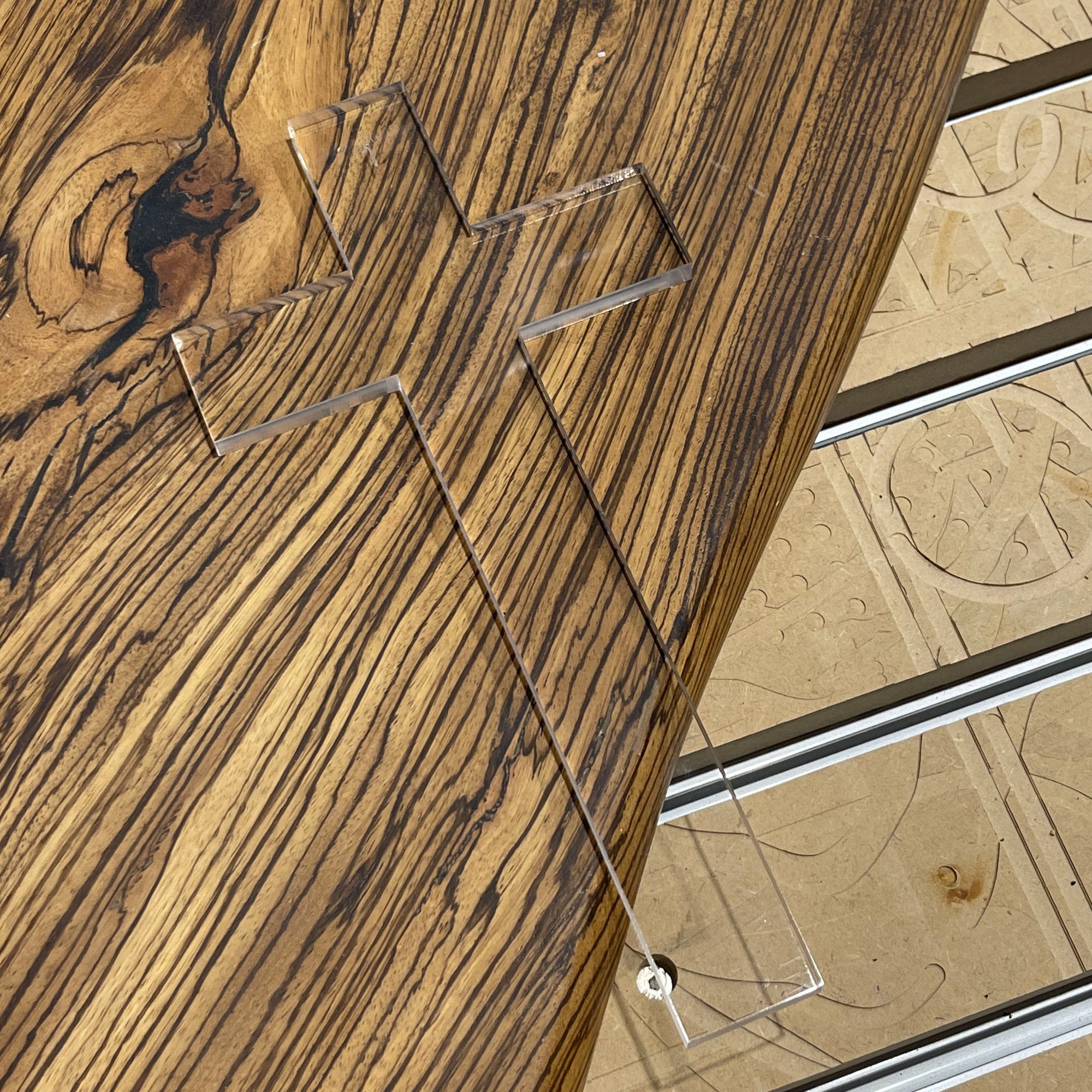 12x6" Small Cross Acrylic Router Template – Crafted Elements