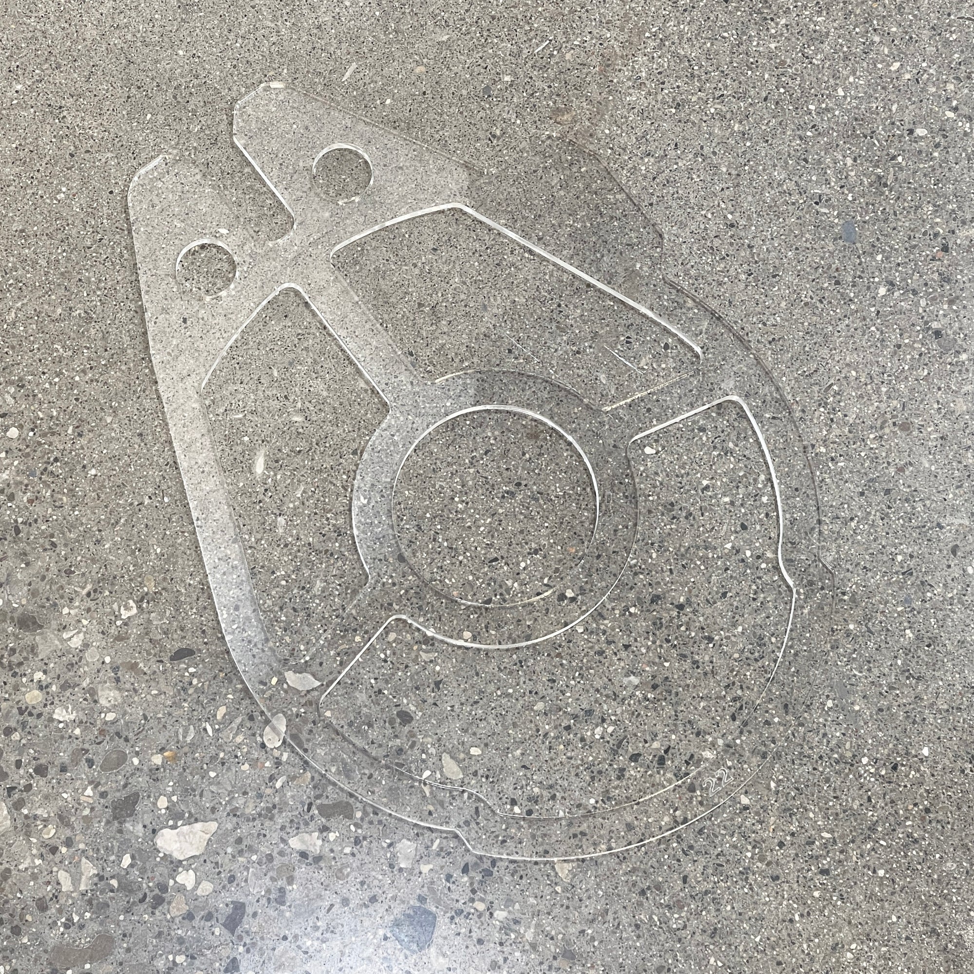 14.0x9.8" Falcon Spaceship Tray 22 Acrylic Router Template – Crafted ...