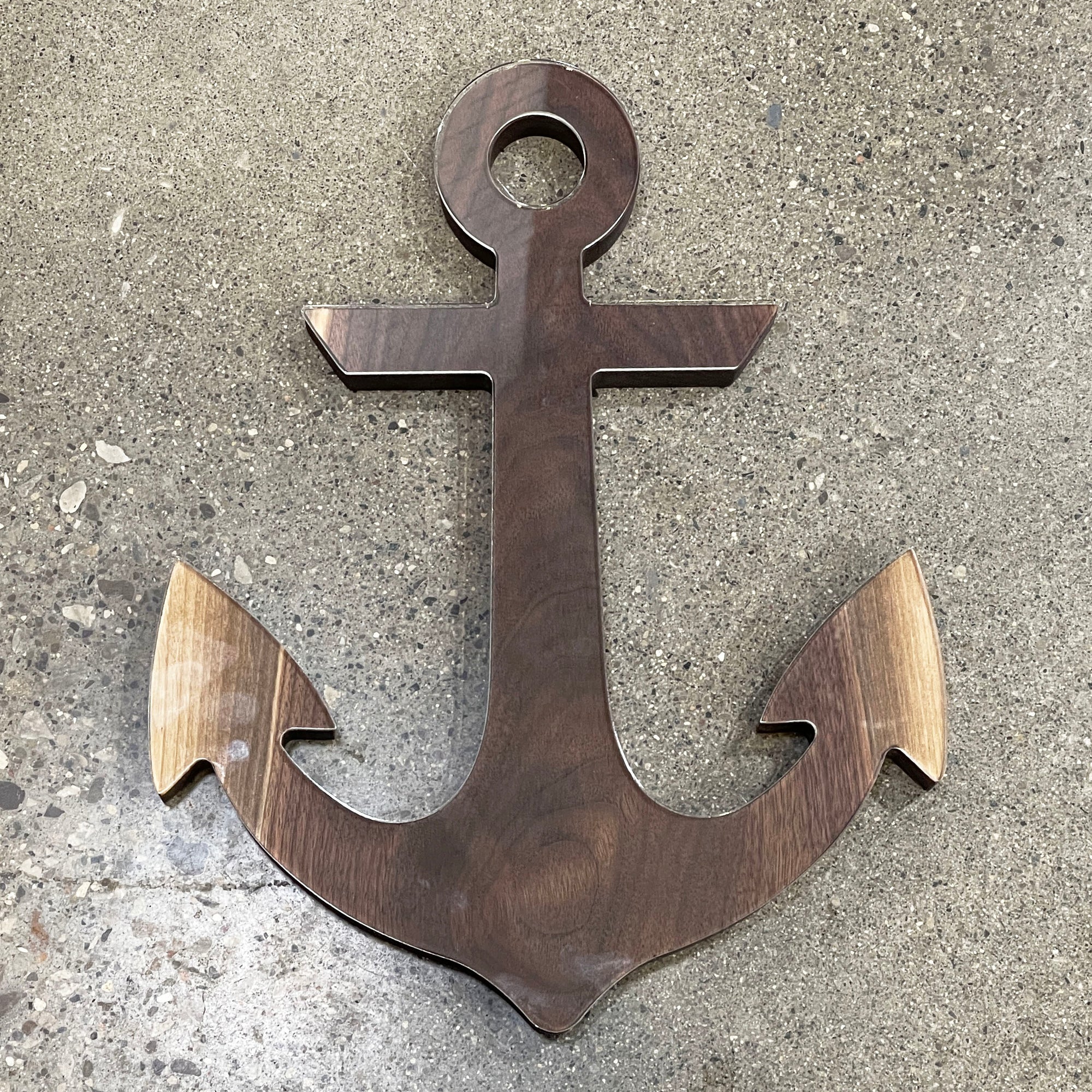 14.75x11.75" Nautical Anchor Acrylic Router Template – Crafted Elements