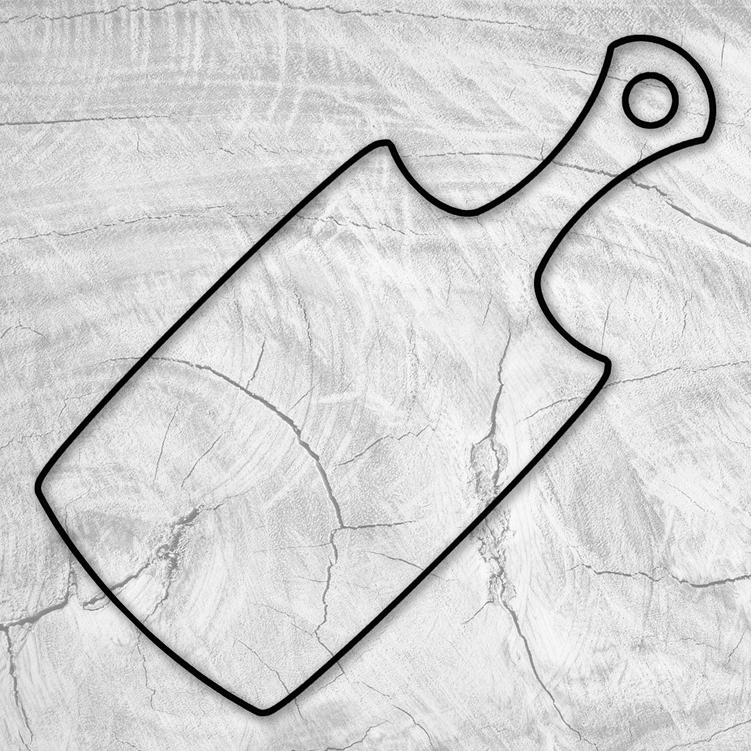 15.75x7" Arched Paddle Charcuterie Board Acrylic Router Template ...