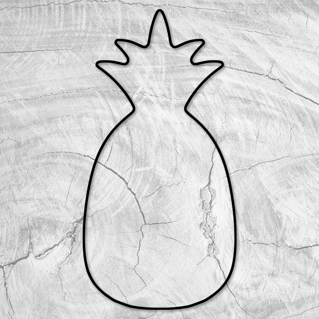 15.75x8" Pineapple Shaped Serving Board Acrylic Router Template ...