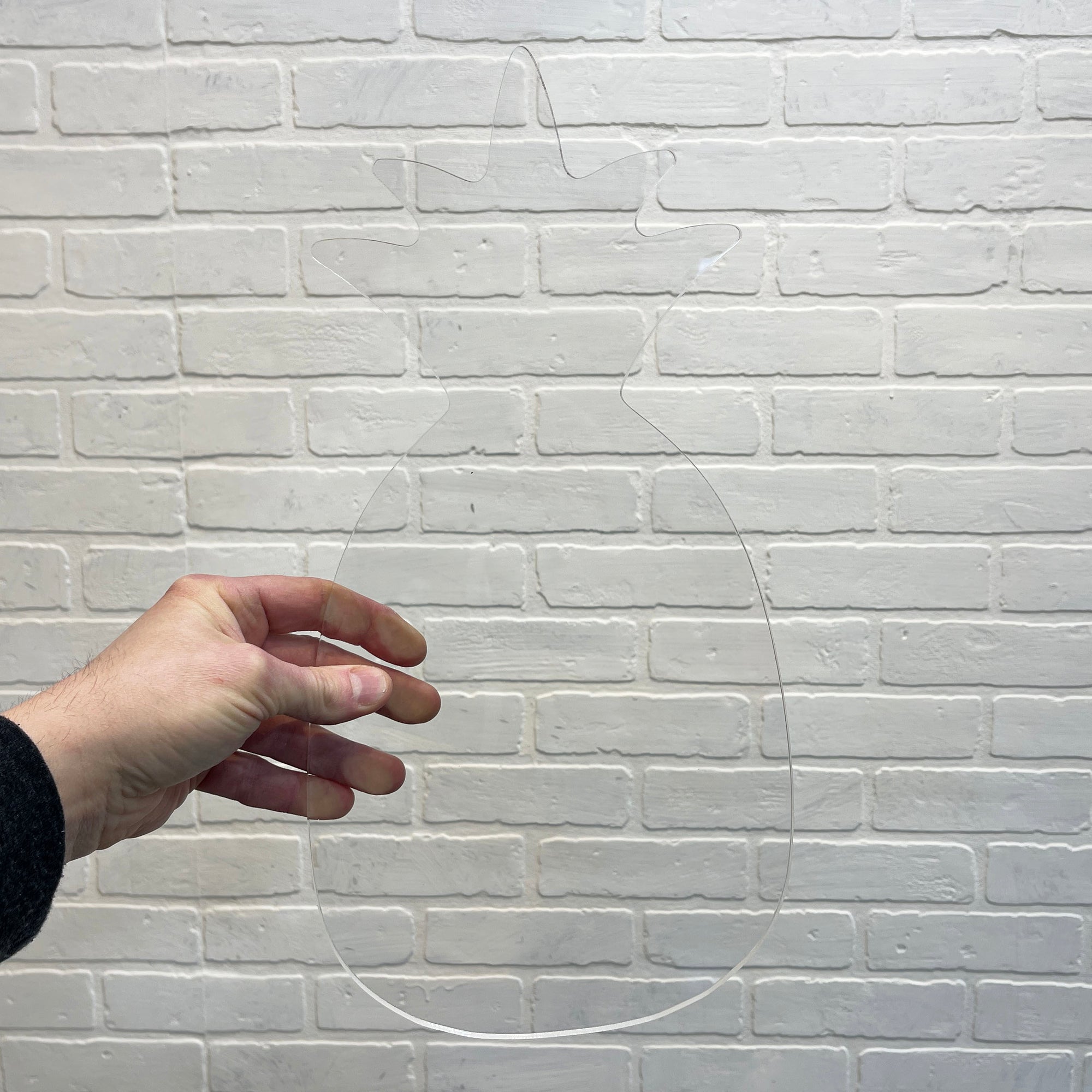 15.75x8" Pineapple Shaped Serving Board Acrylic Router Template ...