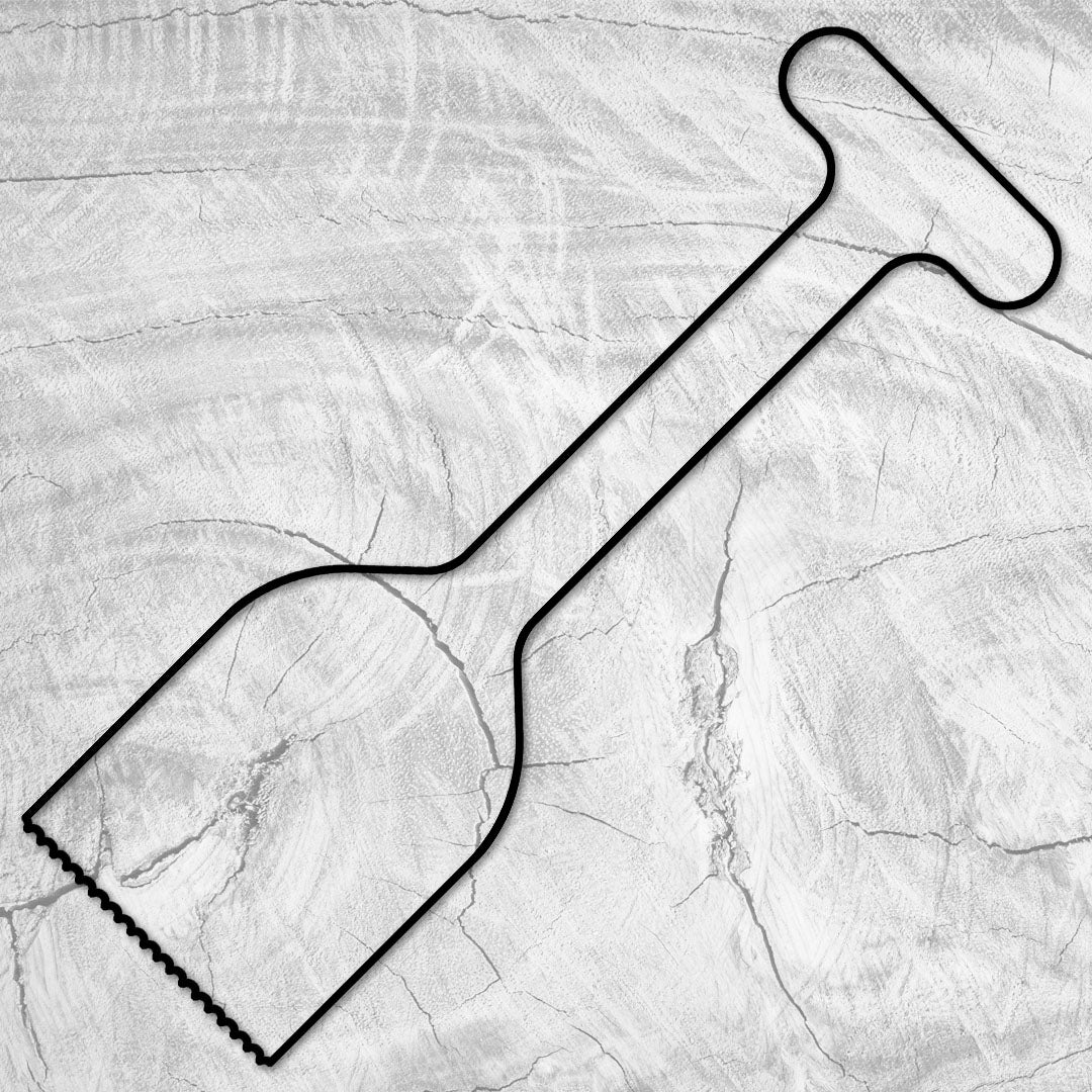 15.7x4.75" BBQ Grill Scraper Acrylic Router Template – Crafted Elements