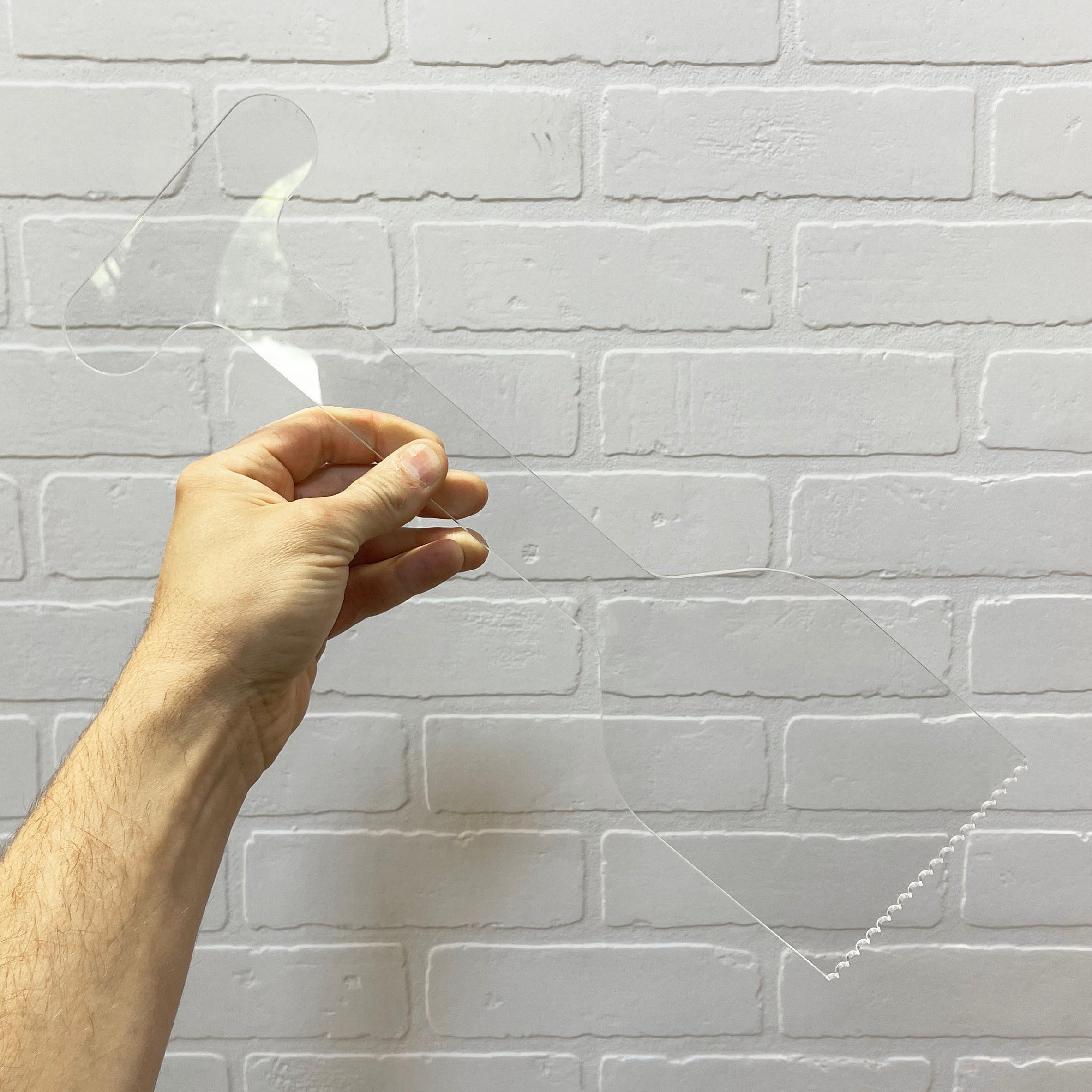 15.7x4.75" BBQ Grill Scraper Acrylic Router Template — Crafted Elements