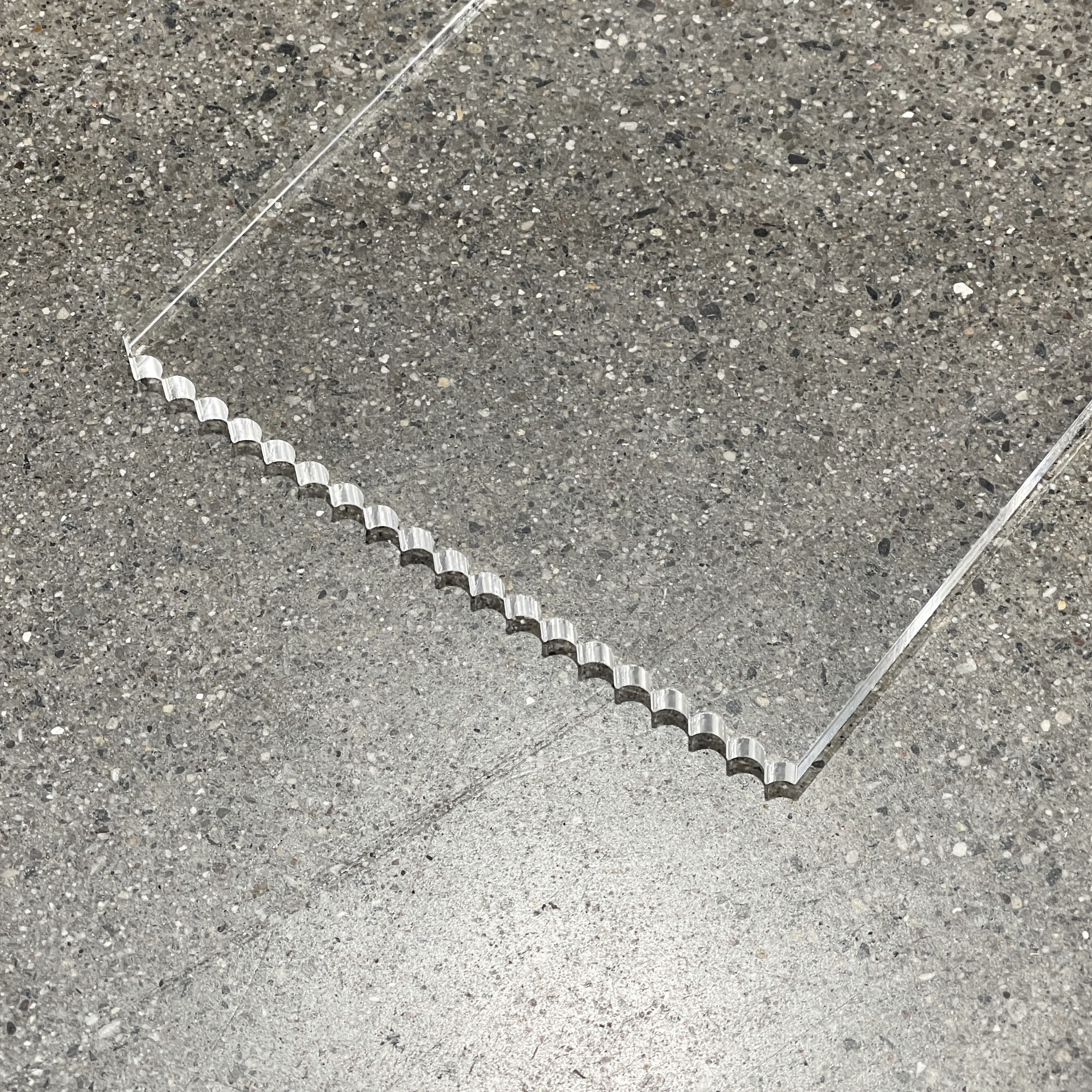 15.7x4.75" BBQ Grill Scraper Acrylic Router Template — Crafted Elements