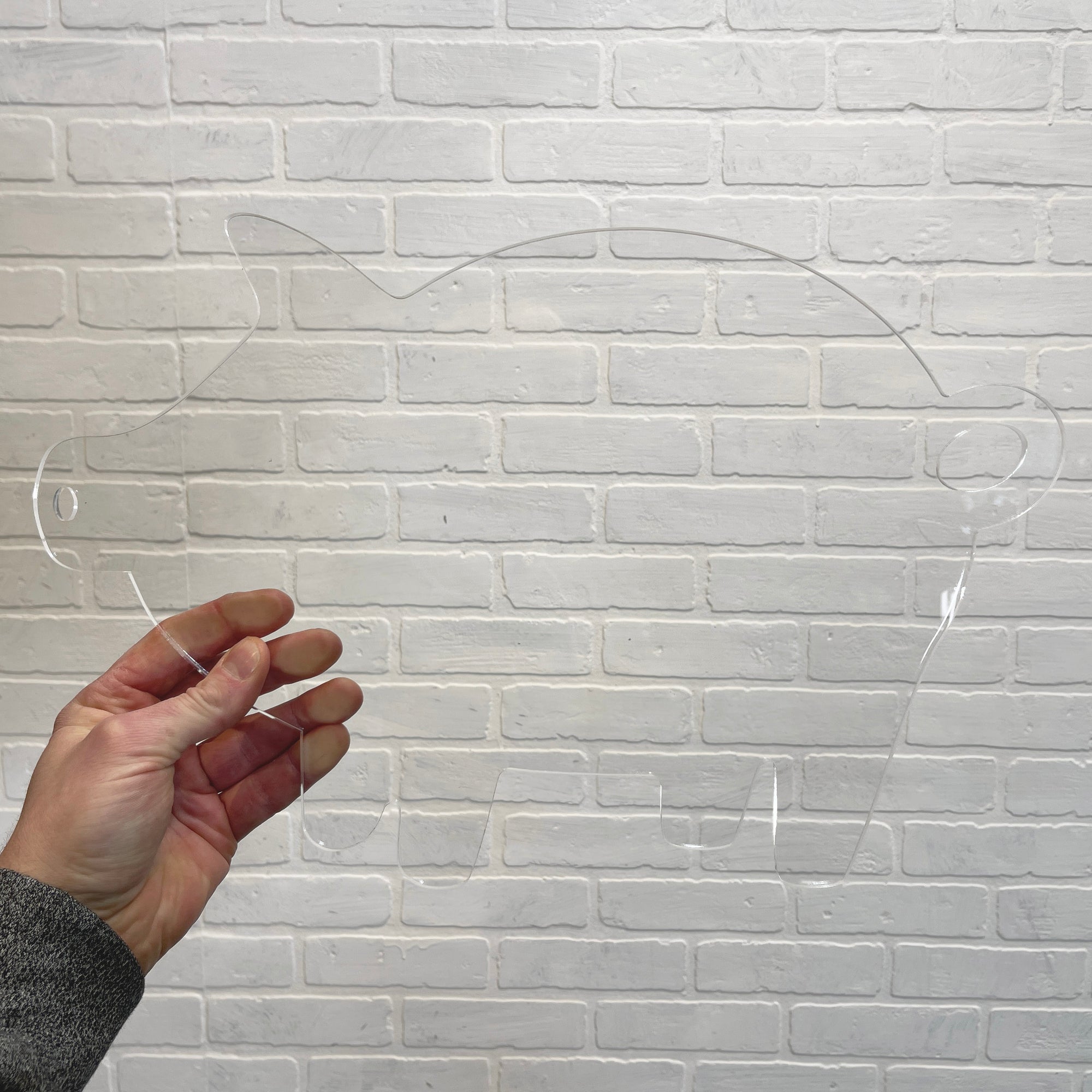 15.9x10.5" Pig Shaped Serving Board Acrylic Router Template – Crafted ...