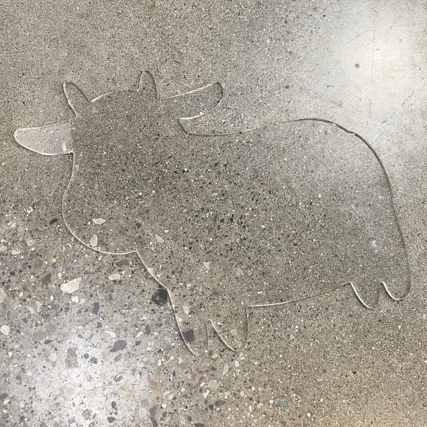 15.9x13.5" Cow Shaped Serving Board Acrylic Router Template — Crafted ...