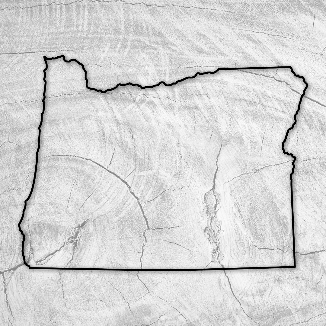16.0x11.9" State Of Oregon Acrylic Router Template — Crafted Elements