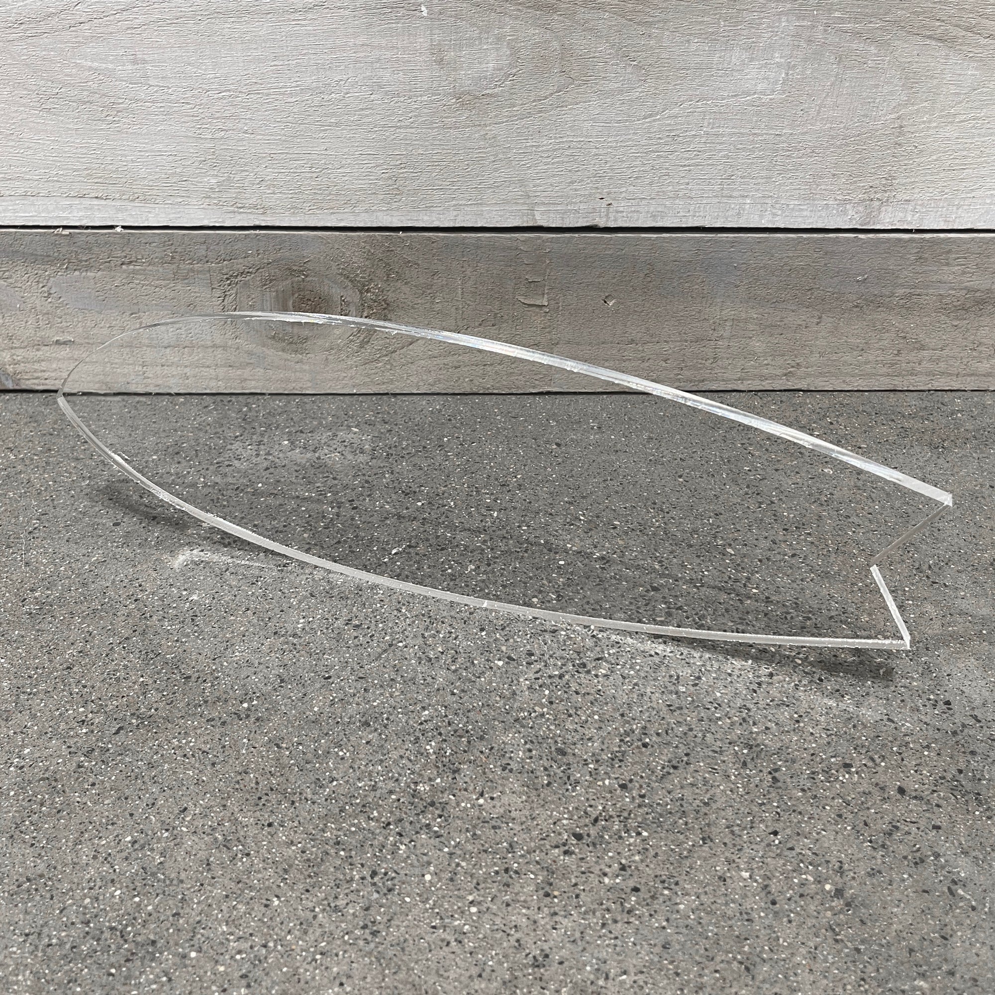 16x5" Small Fishtail Surfboard Acrylic Router Template – Crafted Elements